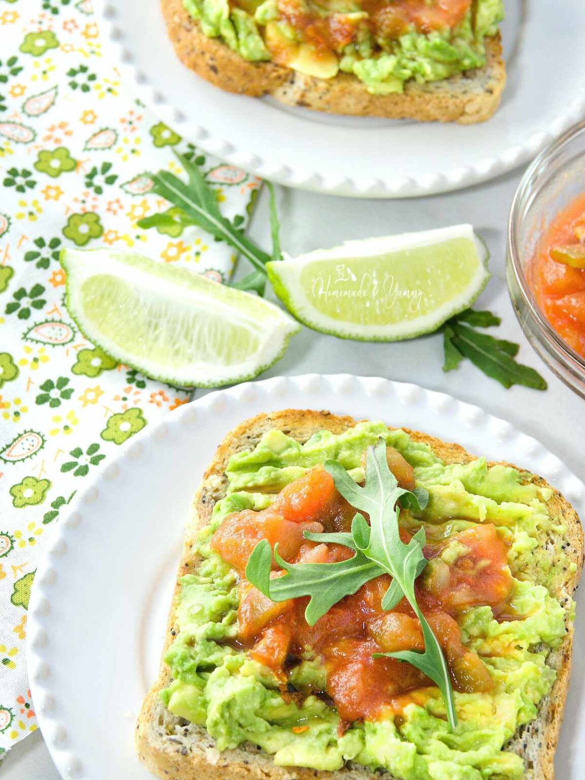 Smashed Avocado On Toast | Homemade & Yummy