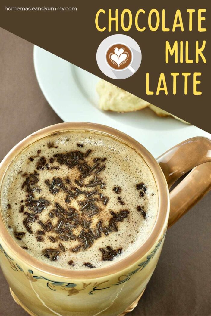 Chocolate Milk Mocha Latte | Homemade & Yummy