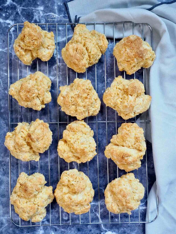 Gramma's Baking Powder Drop Biscuits | Homemade & Yummy