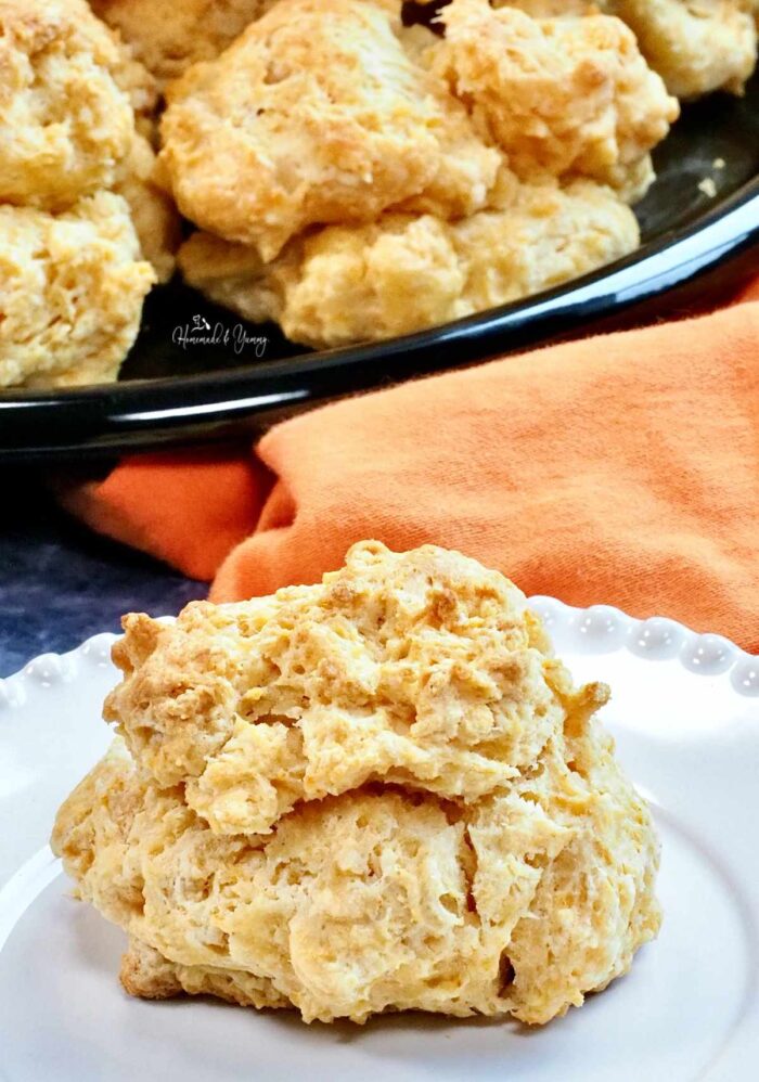 Gramma's Baking Powder Drop Biscuits | Homemade & Yummy