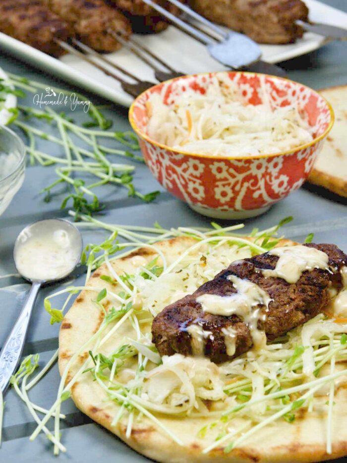 Grilled Kofta Kebabs (With Lamb) | Homemade & Yummy