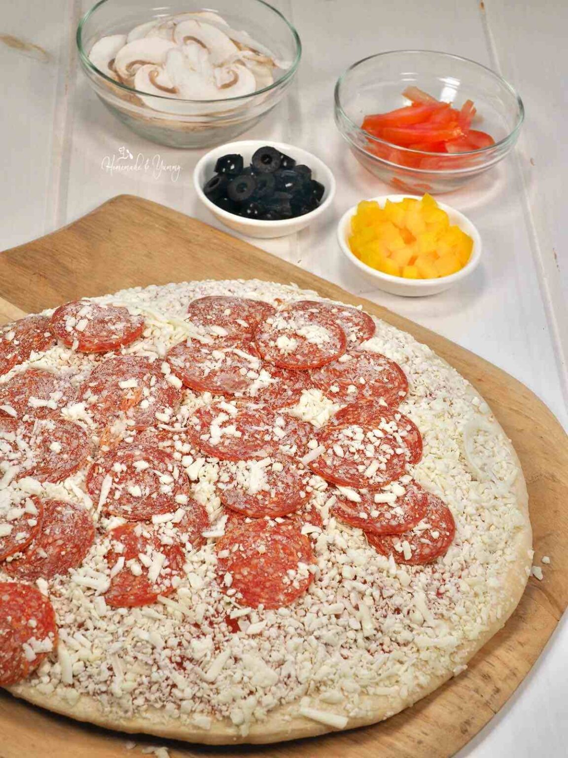 Almost Homemade Pizza | Homemade & Yummy
