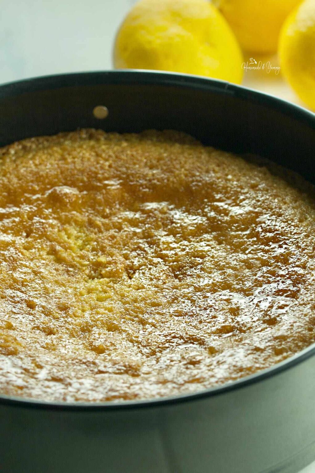 Easy Lemon Polenta Cake | Homemade & Yummy